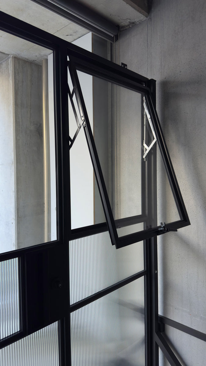 Steel Frame Awning & Hinge Windows - Galvanised W40 Profile - Zen Door ...