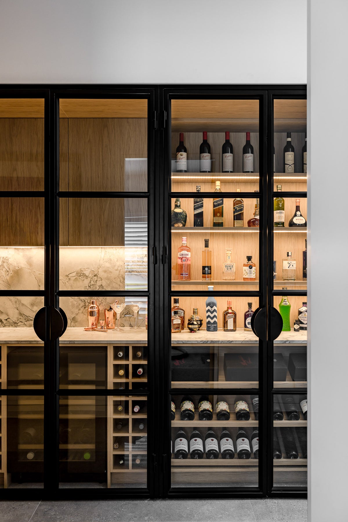 Steel Frame Glass Hinge Doors - Galvanised FPS50 Profile - Zen Doors ...