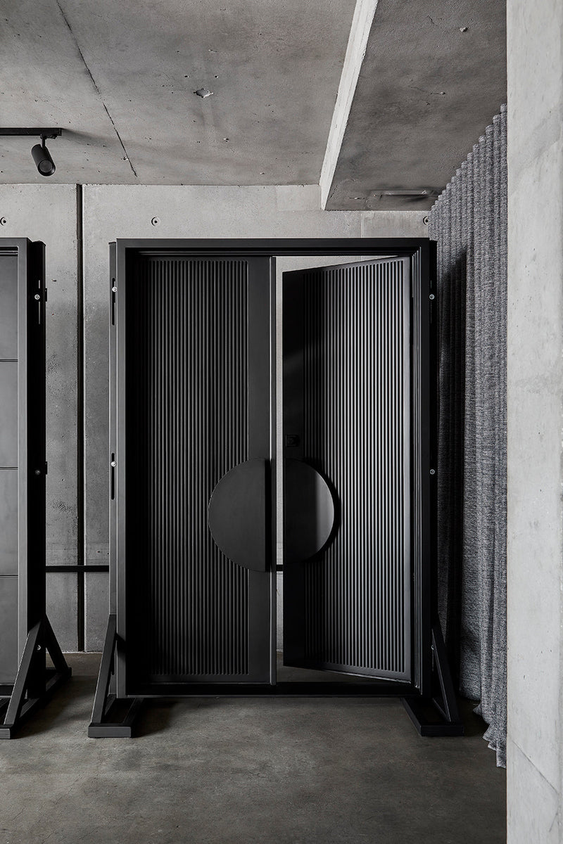 Iron Batten Hinge Entry Doors - Galvanised - Zen Doors